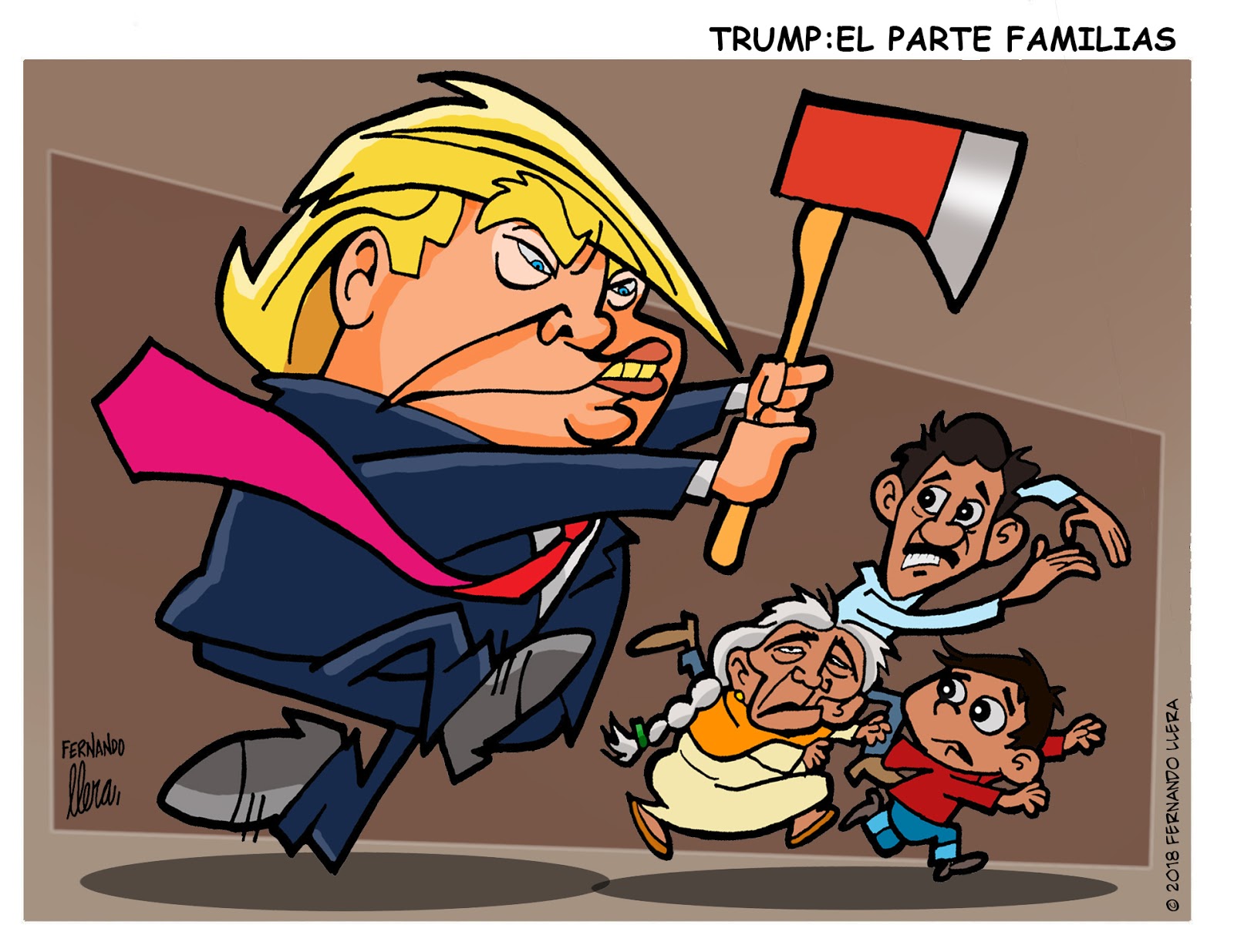 Fernando Llera Blog Cartoons: Trump defends separating immigrant ...