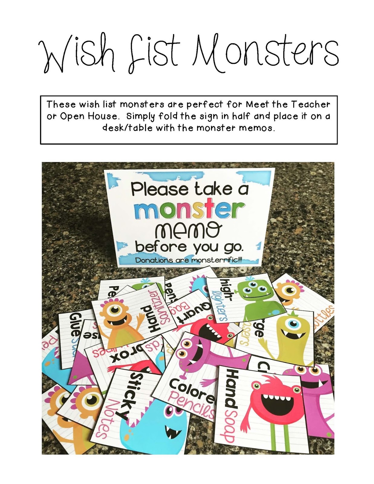 Totally Terrific in Texas: Monster Theme