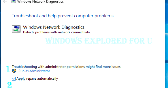 Logeshwaran.org: Windows Network Diagnostics for Windows 10 - How to ...
