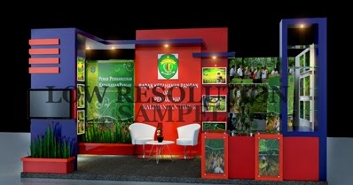 Jasa online design booth pameran display unik knockdown pembangunan ...