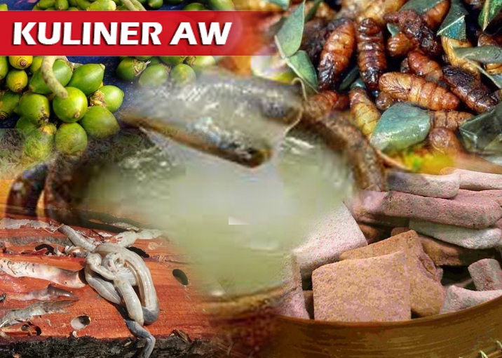Makanan Khas Papua, Mengkonsumsi Sagu & Cacing Tambelo kuliner aw ...