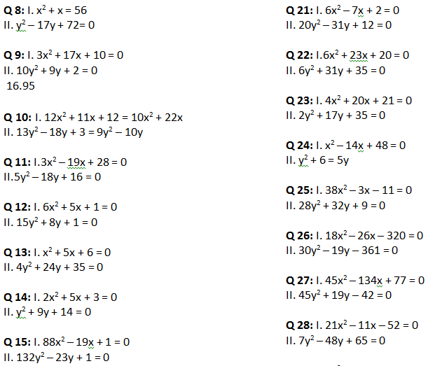 Shortcut Tricks To Solve Quadratic Equation In Bank Exams - Tessshebaylo