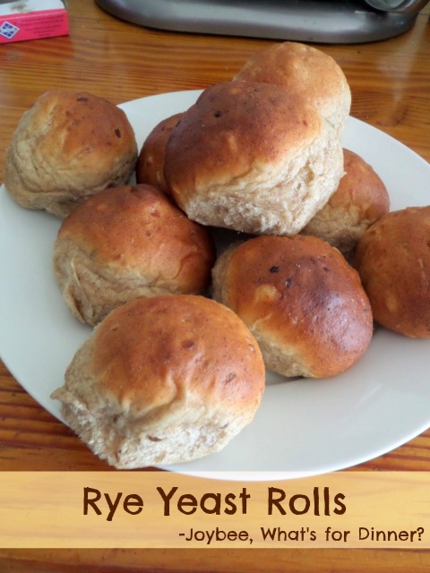 Rye Yeast Rolls | Joybee, What's for Dinner?