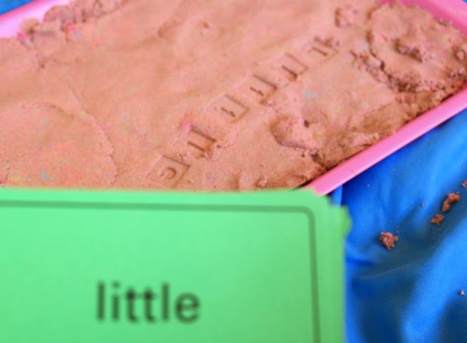 Stamp and Spell in Kinetic Sand | School Time Snippets