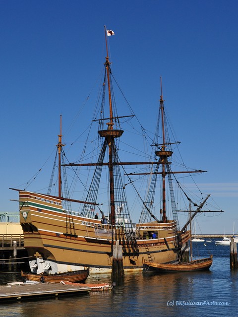 B N Sullivan Photography: Mayflower II - Replica of the historic ship ...
