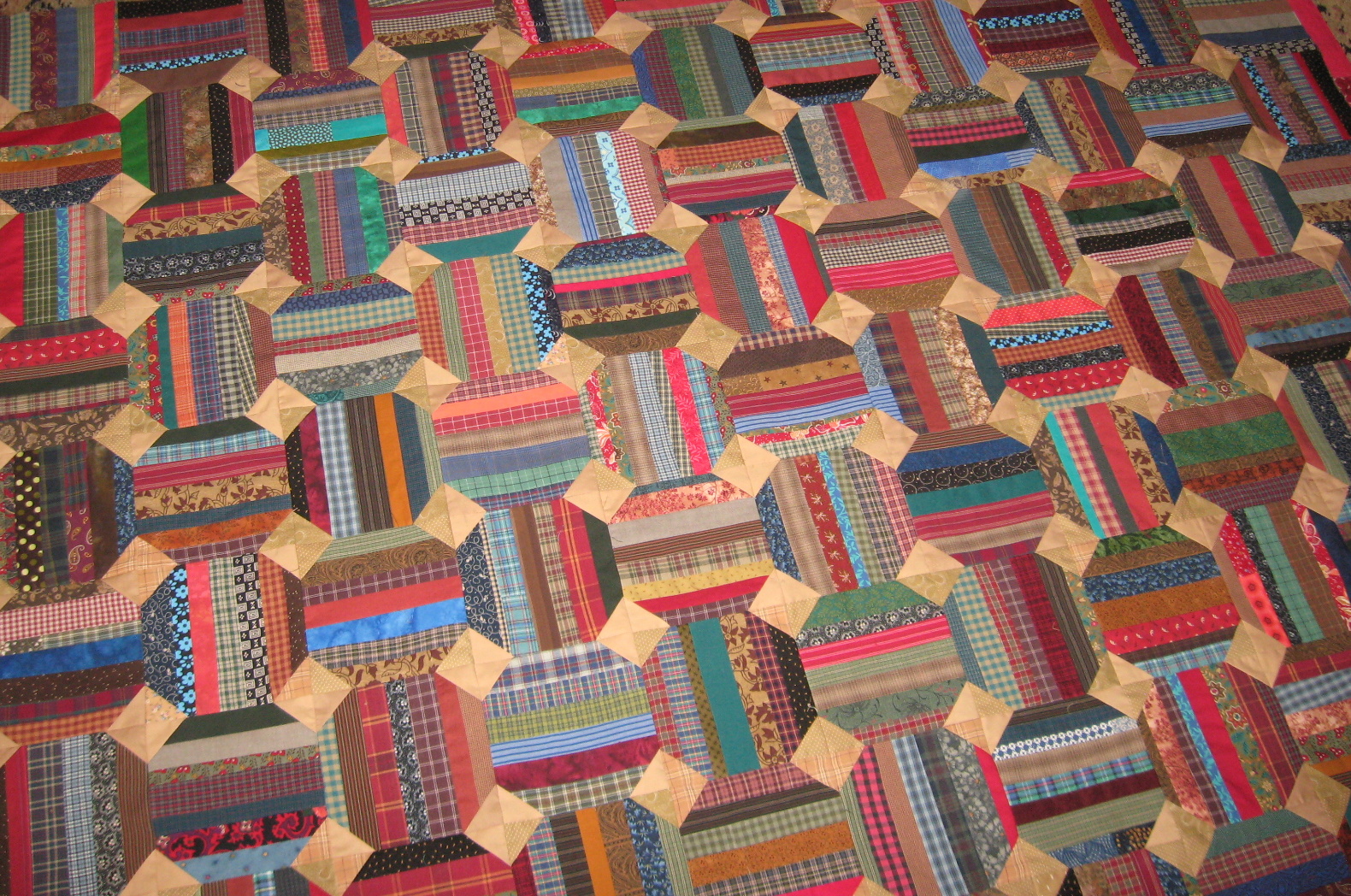 joy for grace: Dark Strings for Blogger's Quilt Festival