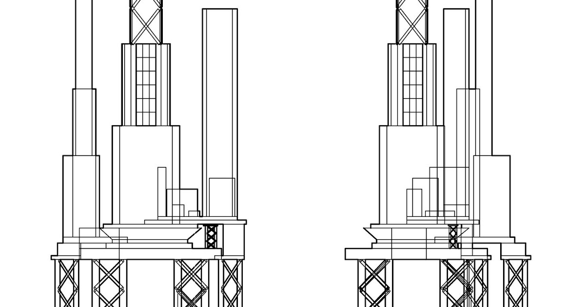 Exploración de Edificio-Plantaforma petrolifera