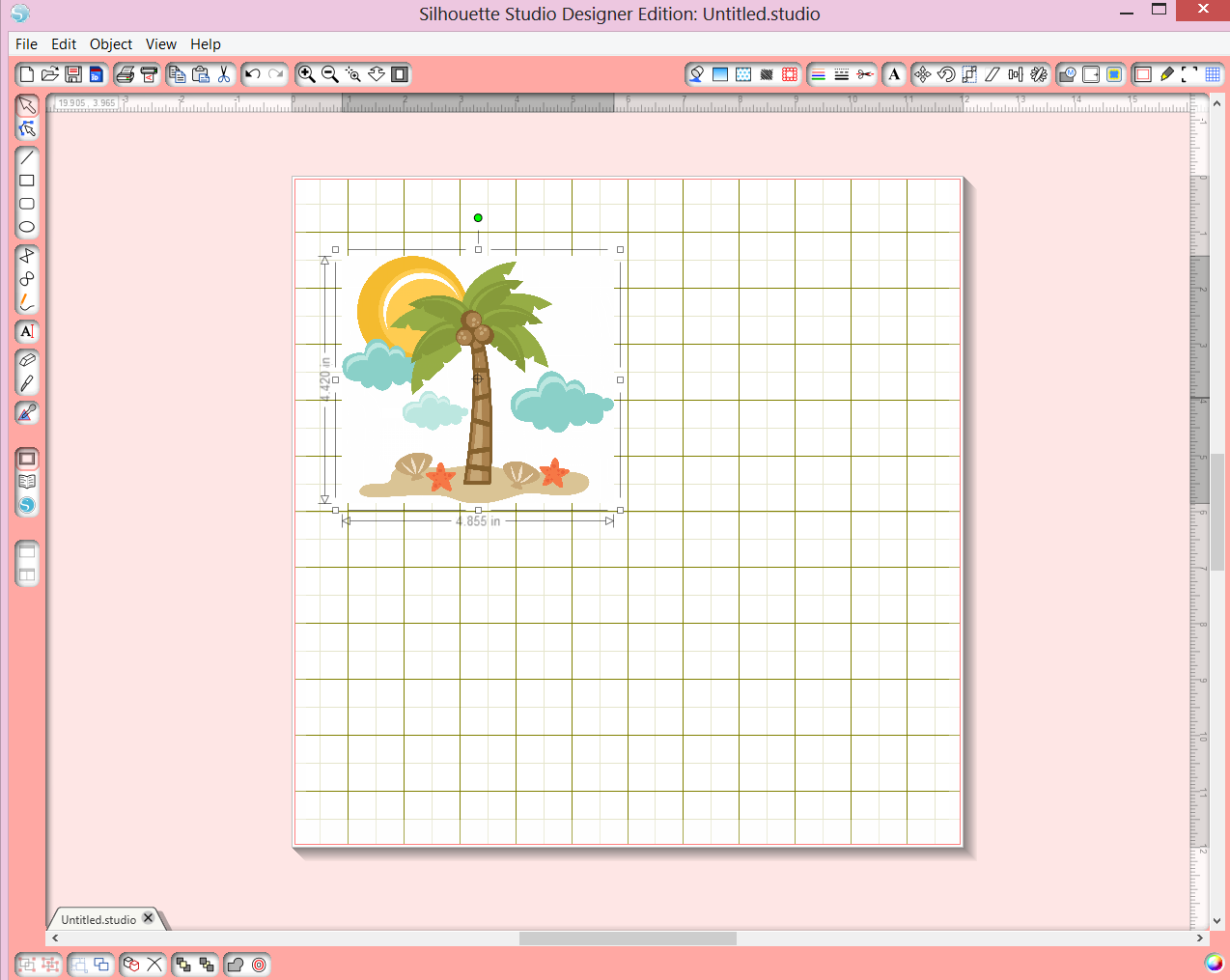 Pause Dream Enjoy: Print-n-Cut Beach scene