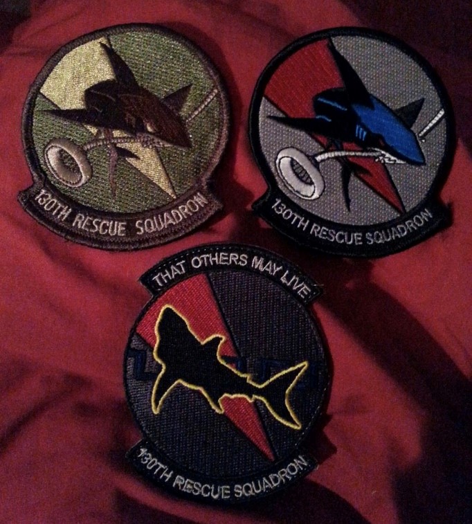 THE USAF RESCUE COLLECTION: WANTED!: USAF 130th RQS Patch Set