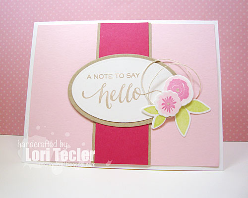 Inking Aloud: Color Throwdown 331-A Note to Say Hello