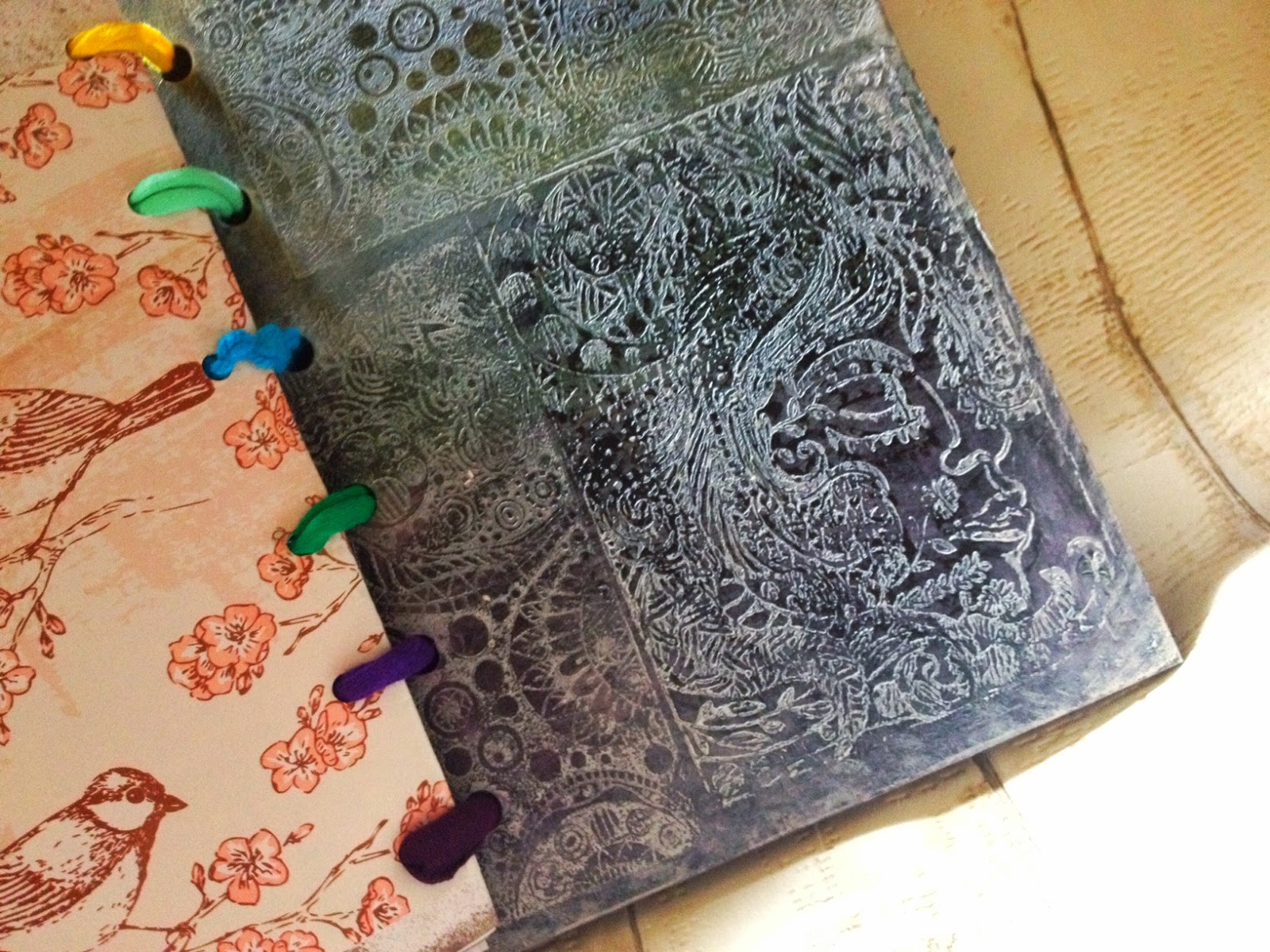 Powertex UK Blog : Mixed Media Journal cover inspired by William Morris