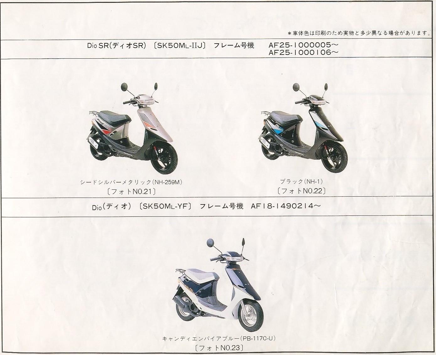 Honda Dio Italia: Advertising Honda DIO SP AF18 (1988)