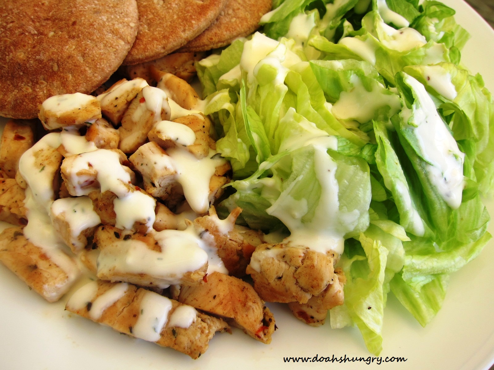 Doah's Hungry: Chicken & Rice White Sauce