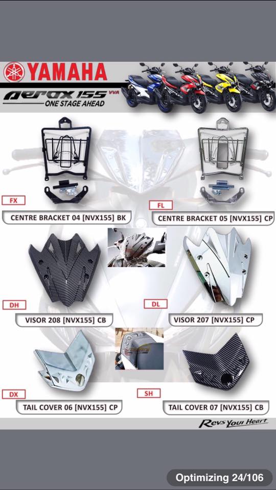 Yamaha Aerox 155 Nvx 155 Body Accessories ~ Palex Motor Parts Online