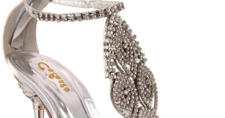 Silver Rhinestone Heels