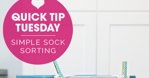 IHeart Organizing: Quick Tip Tuesday: Simple Sock Sorting