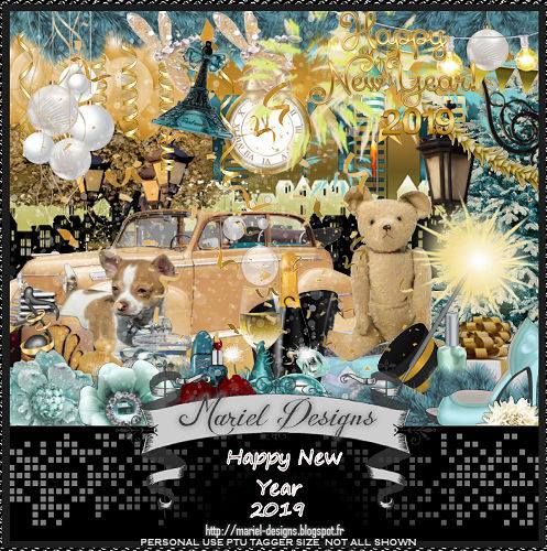 MarieLdesigns: Happy New Year 2019 - Freebie Kit