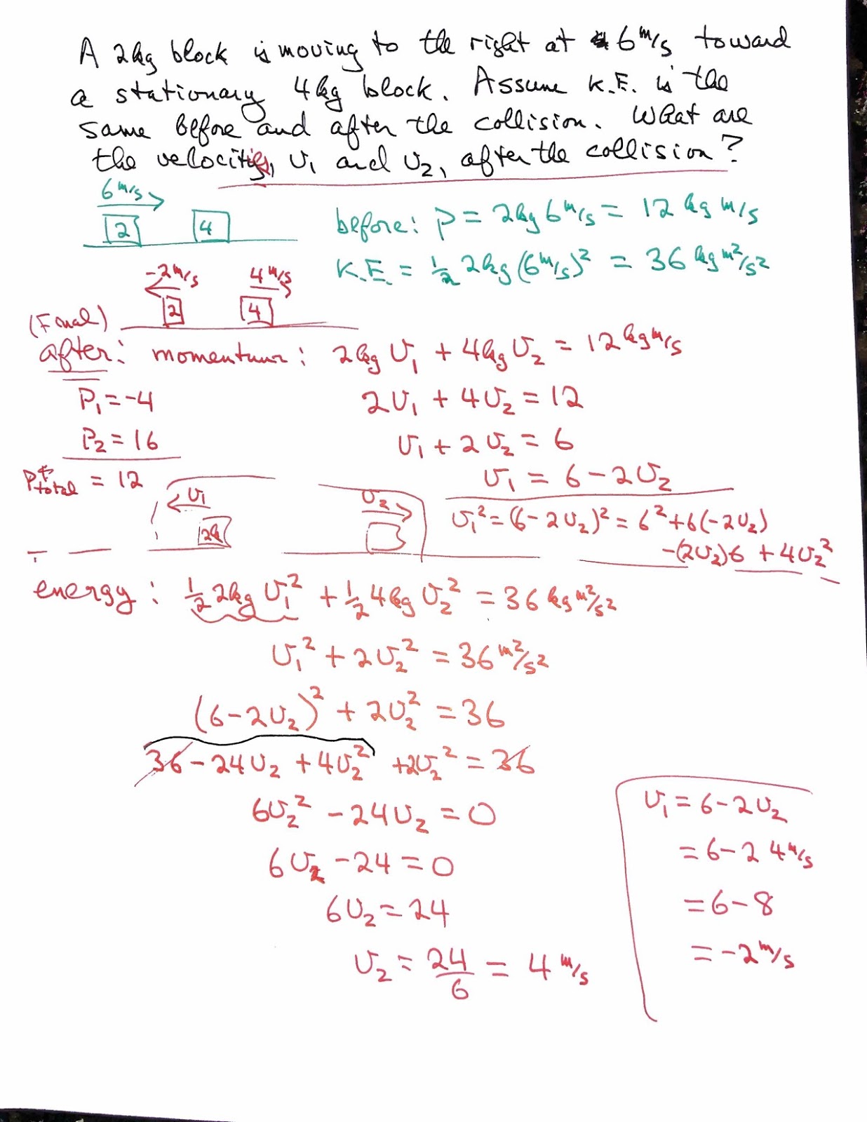 Physics6a-Spring2018: Collisions: Video and Notes from class.