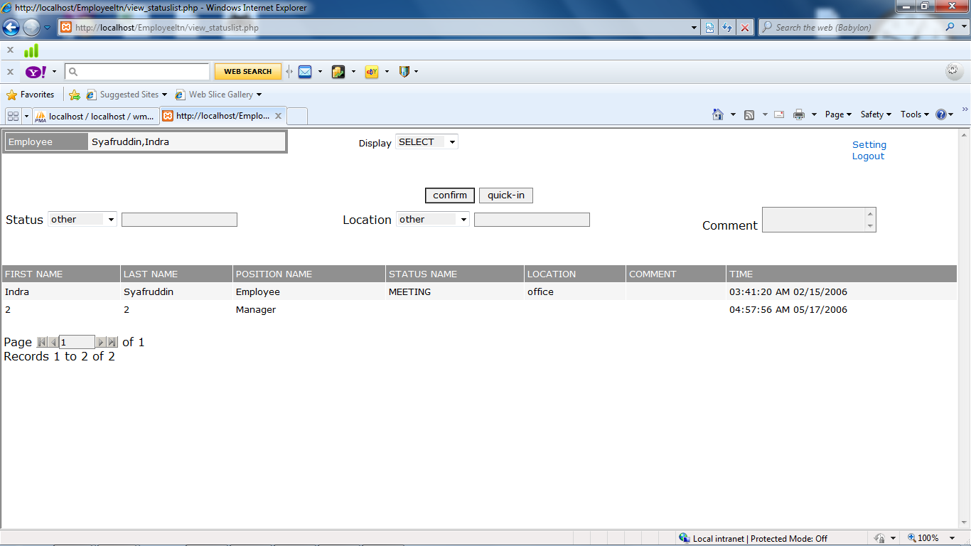 skripsi informatika vibi php java: Absensi Online ( webbase ) absen monitoring