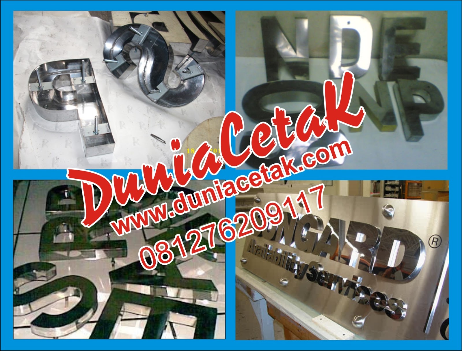 Huruf Timbul Batam, Letter Timbul Batam, Bahan Galvanism, Stainless ...