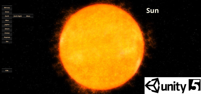 Interactive Solar System For Unity 3d - Top Paid App in complete ...
