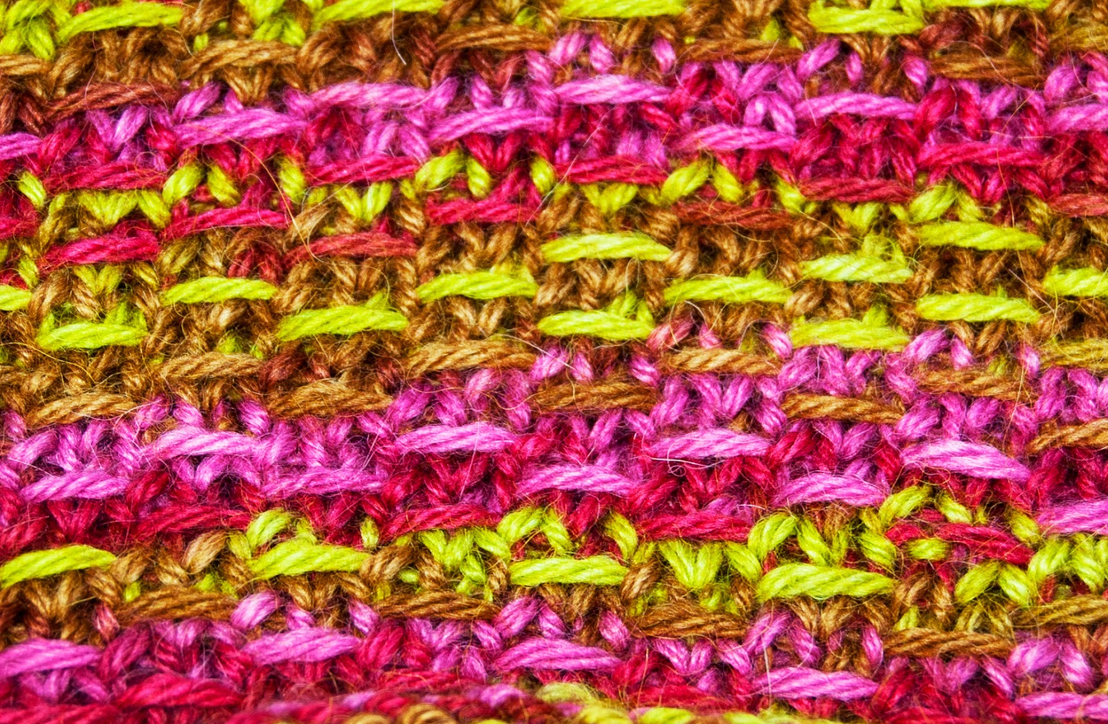 Double Woven Stitch Scarf - Pure Alpaca Paints