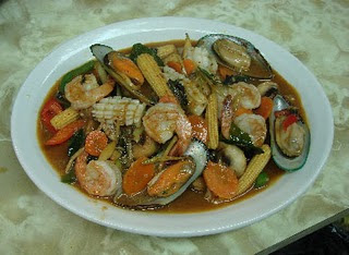 Mixed Seafood with Oyster Sauce Recipe