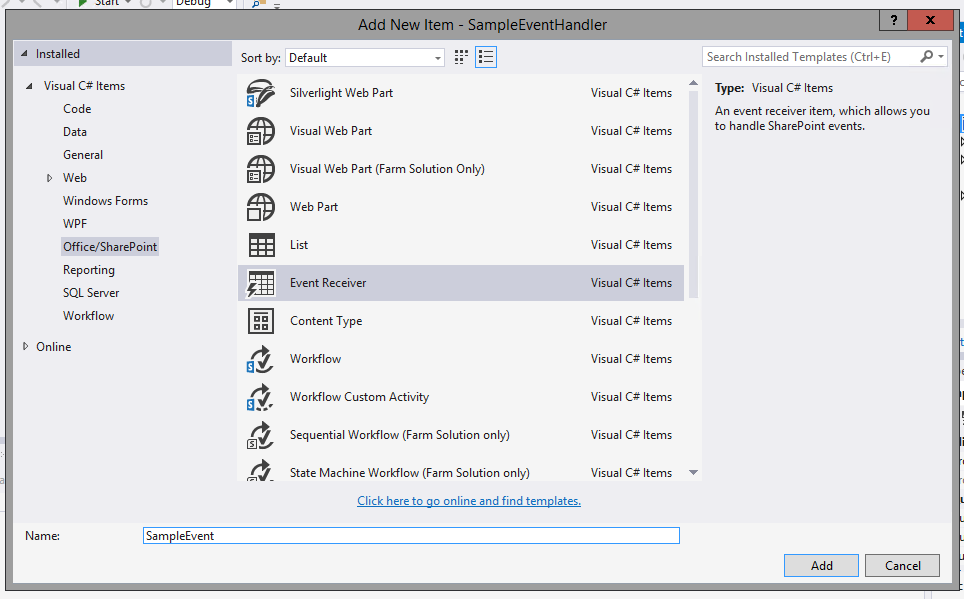 Lucky Tech Share: Custom Event Handler in Sharepoint 2013 using Visual ...
