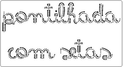 Professora Bel: Fontes cursivas e pontilhadas