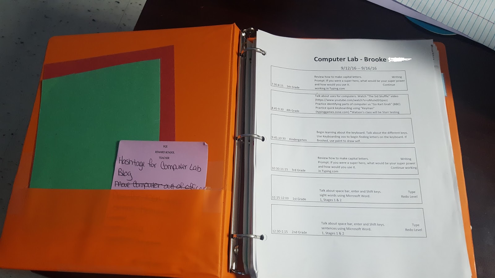 Ms. Brooke's Lab: Computer Lab Planning and Organization 101