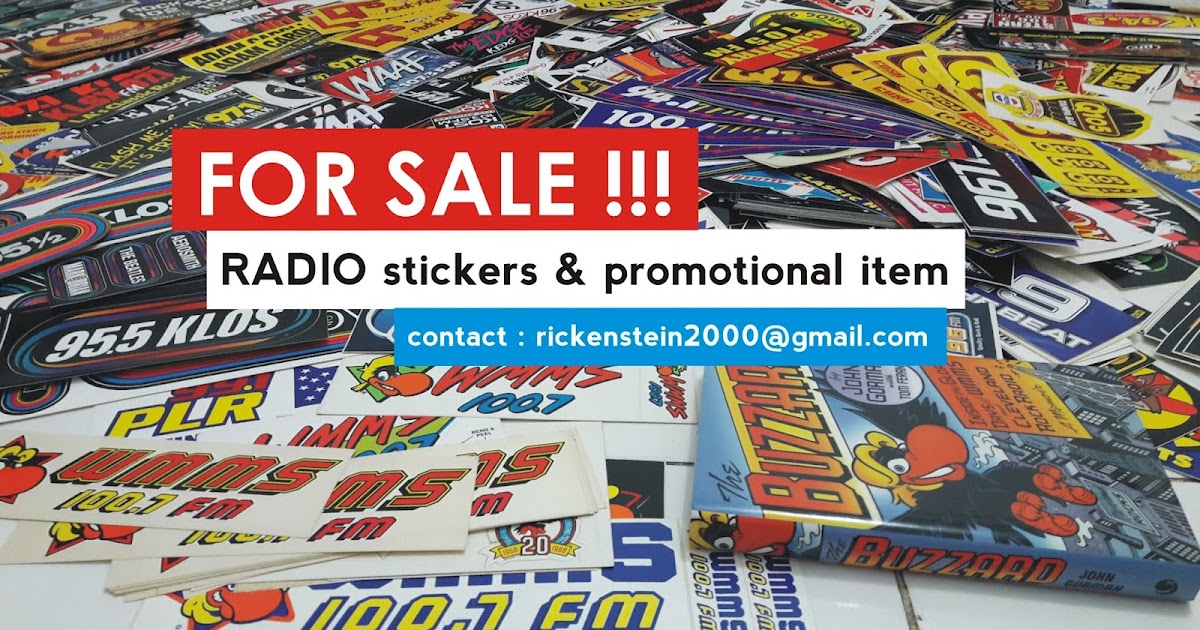 FOR SALE !!! - Rare Collectable radio sticker and promotional stuff