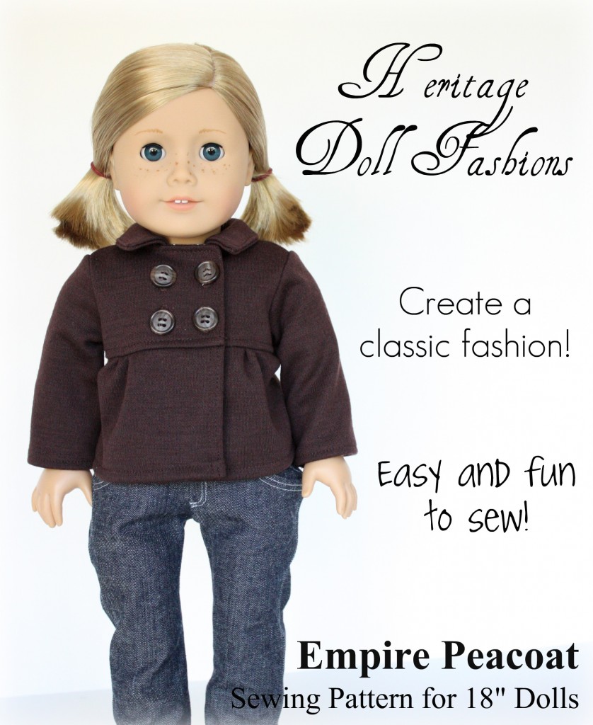 Karen Mom of Three's Craft Blog: I finaly made a doll coat! Using the ...