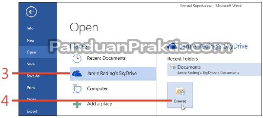 Cara Membuka Dokumen Word 2013