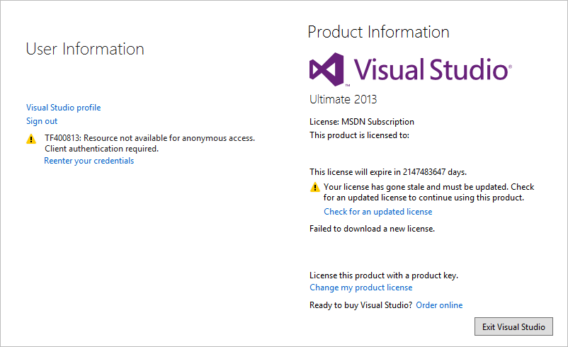 Living and breathing the world of Microsoft: Activating Visual Studio 2013