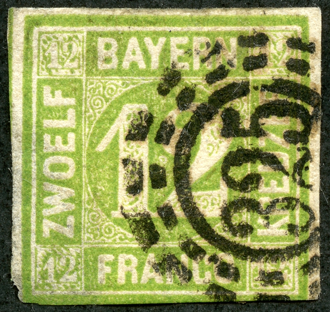 Big Blue 1840-1940: Bavaria 1849-1862 & the Mill Wheel Stamp Postmarks