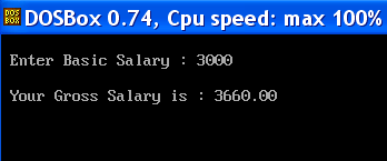 C Program To Calculate The Gross Salary Of A Person