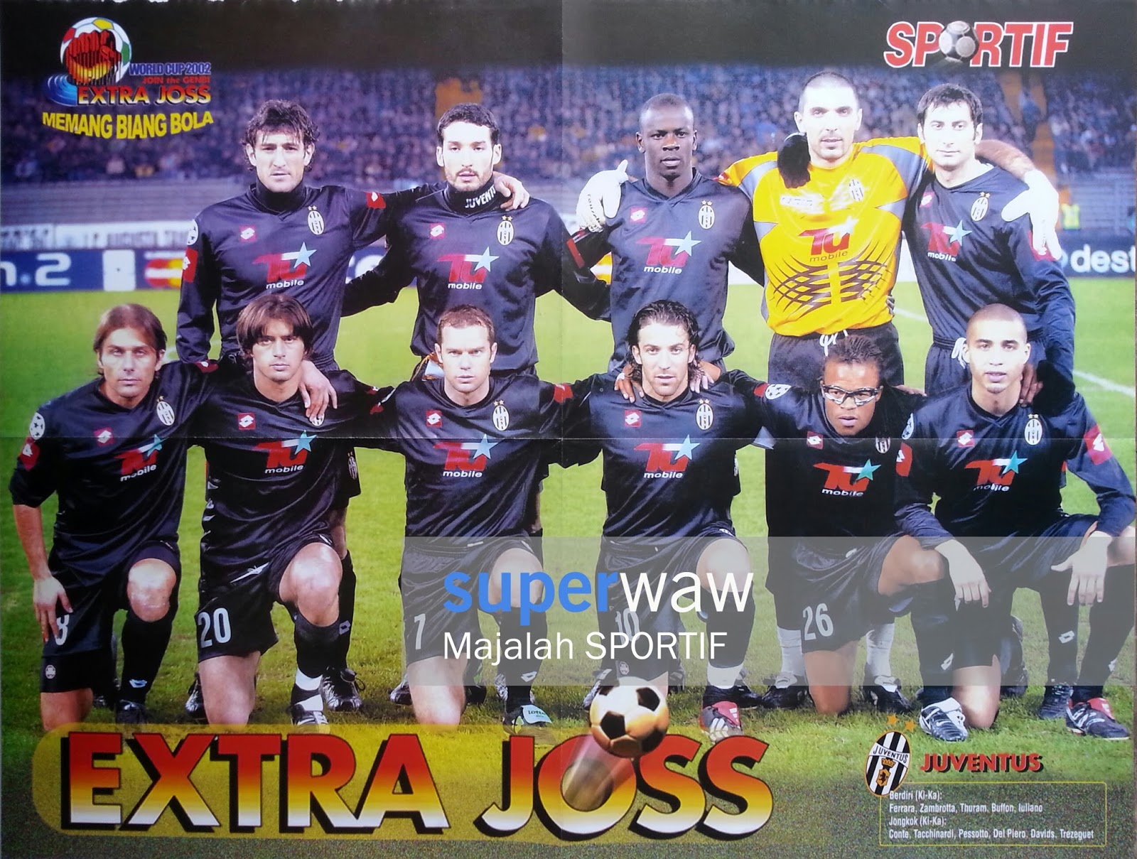 BIG POSTER TIM JUVENTUS 2001