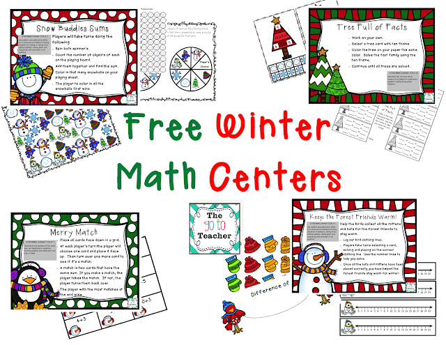 The Go To Teacher: Math Freebies