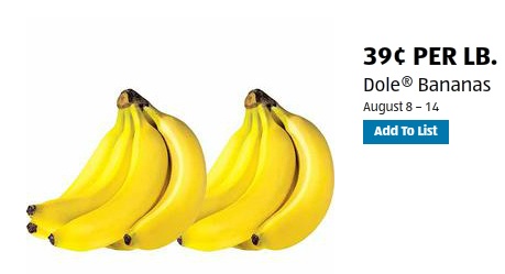 Cravin' For Savin': Rare! Dole Banana Coupon at Walmart $.06lb