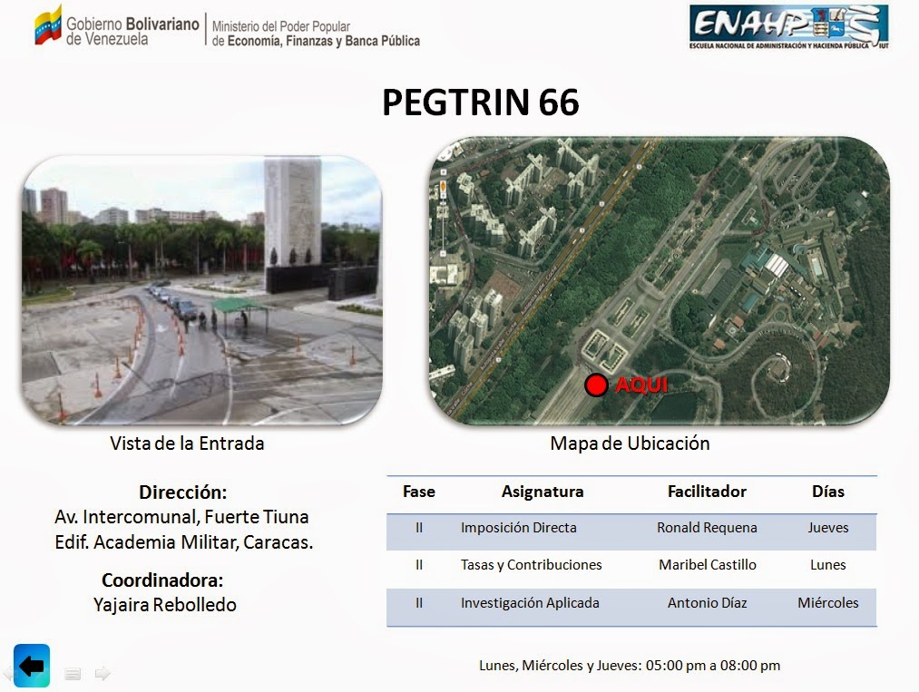 Dirección de Postgrado y Adiestramiento Escuela Nacional de ...