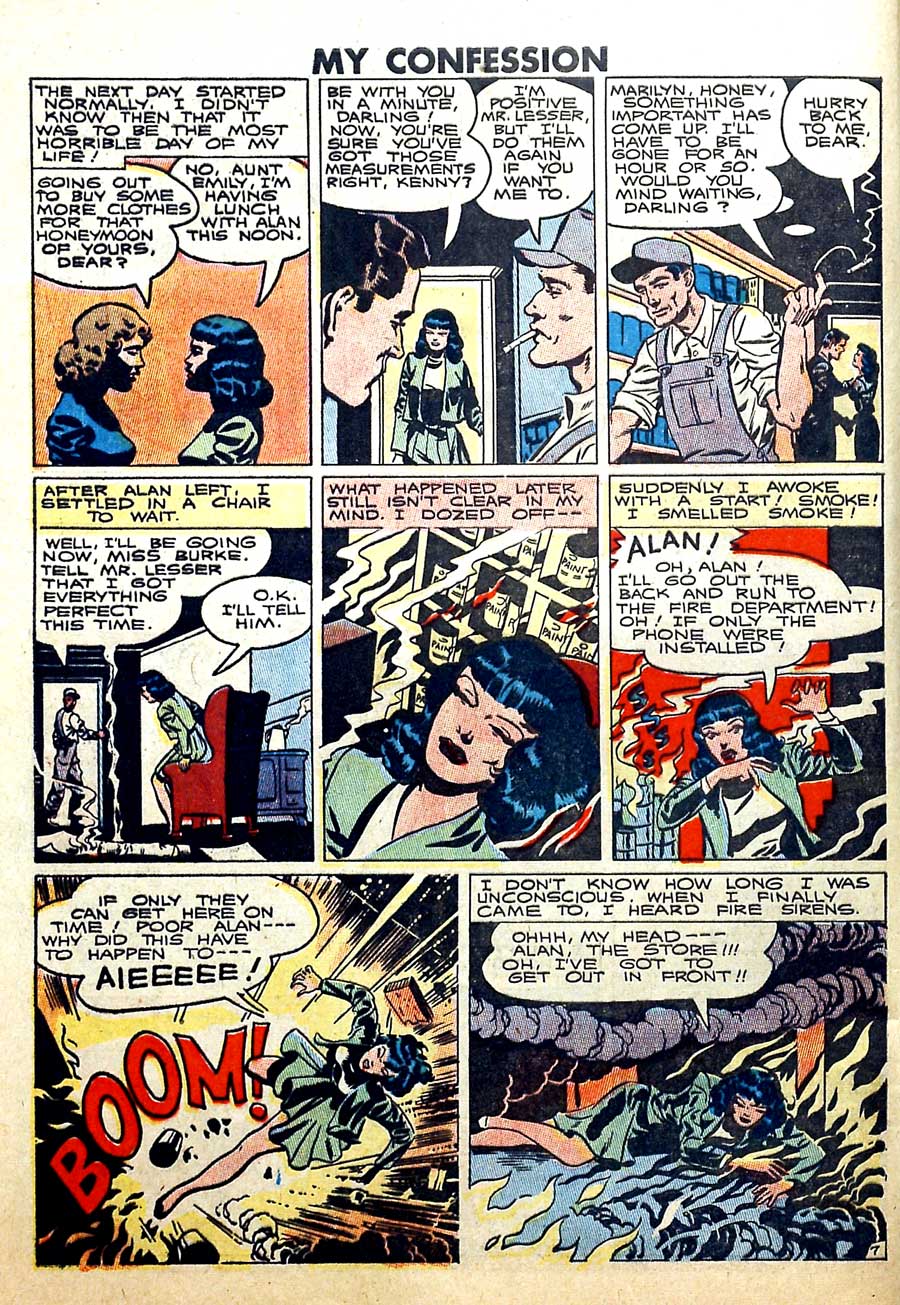 My Confession 8 Wally Wood Art Pencil Ink