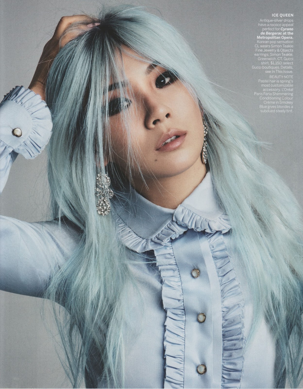 miss moran: Blue Hair