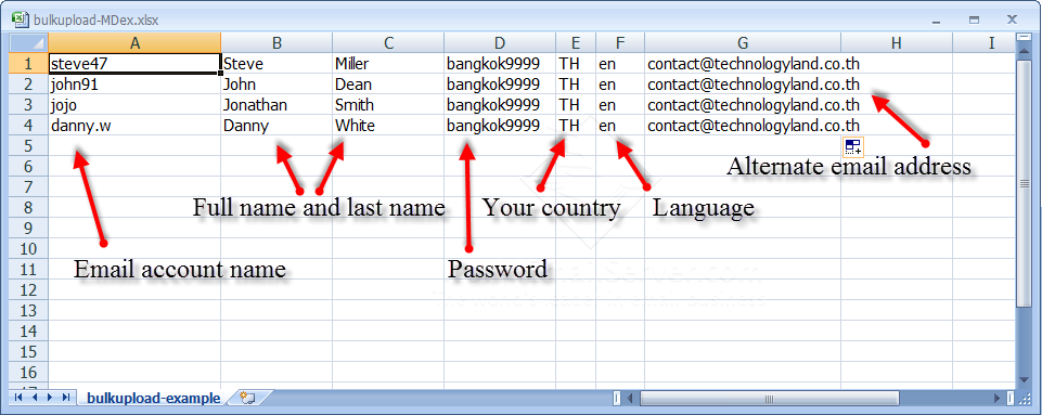 Technology Land Co., Ltd.: [MD] วิธีสร้าง Email Account จำนวนมาก พร้อมกัน จากหน้า Admin (Add ...