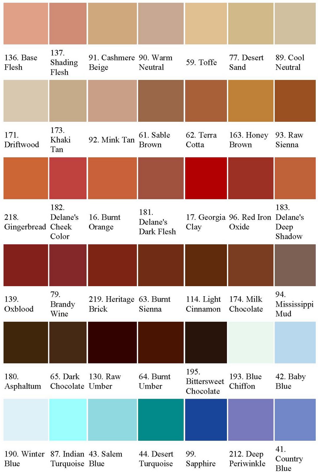 Carta De Colores American Colors - vrogue.co