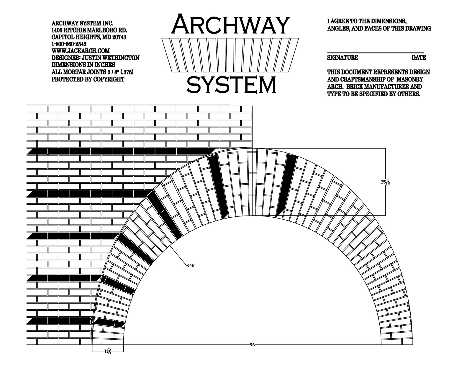 Archway System Simple Geometry: Trickle Down Arch Design