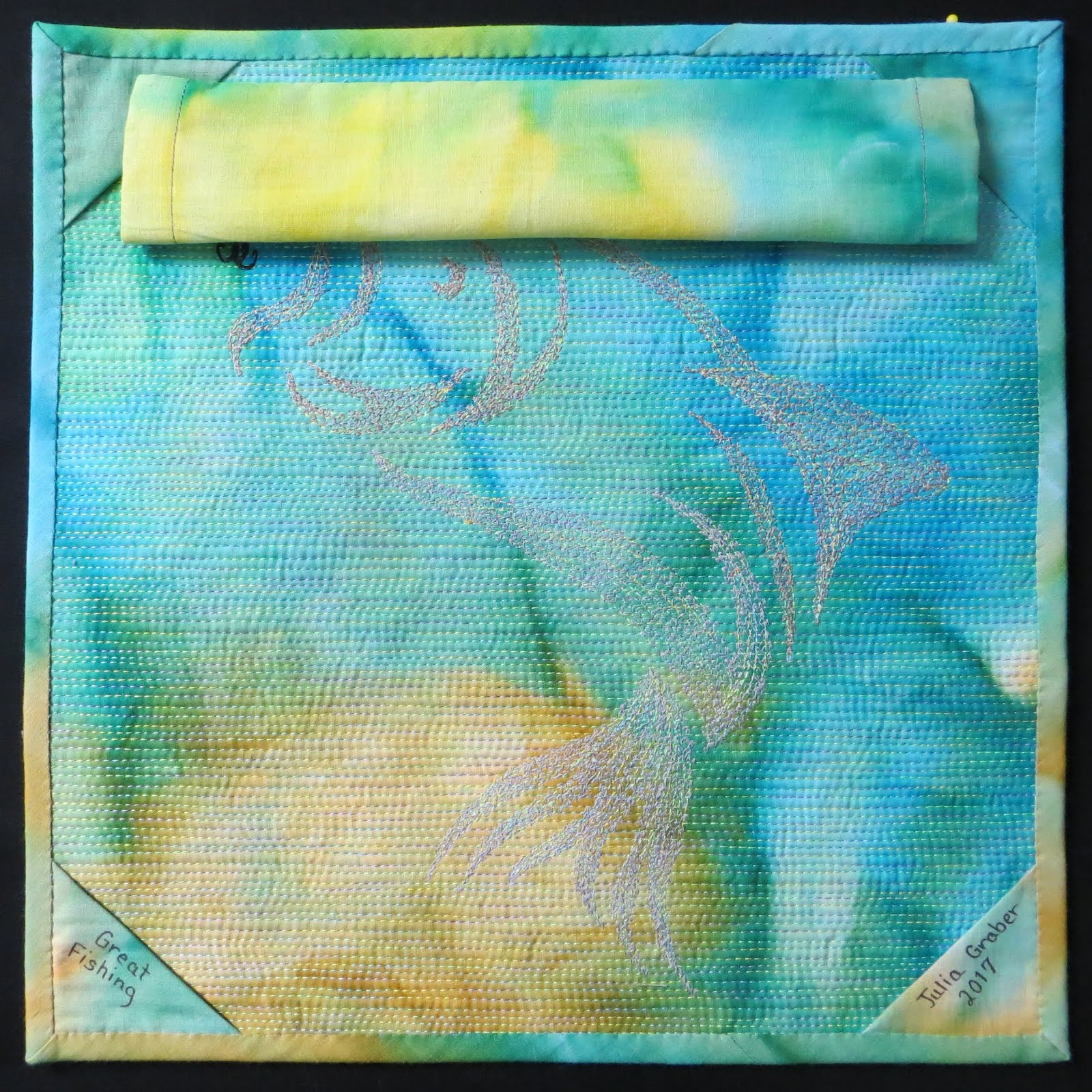 Life as a Quilter -- Julia Graber: Great Fishing for SAQA