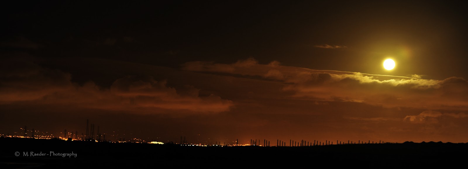 M. Raeder - Photography: Full Moon over the Baylands