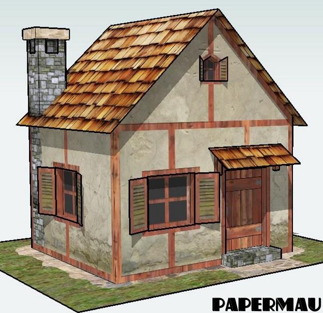 PAPERMAU: The Country House Paper Model - by Papermau - Download Now ...