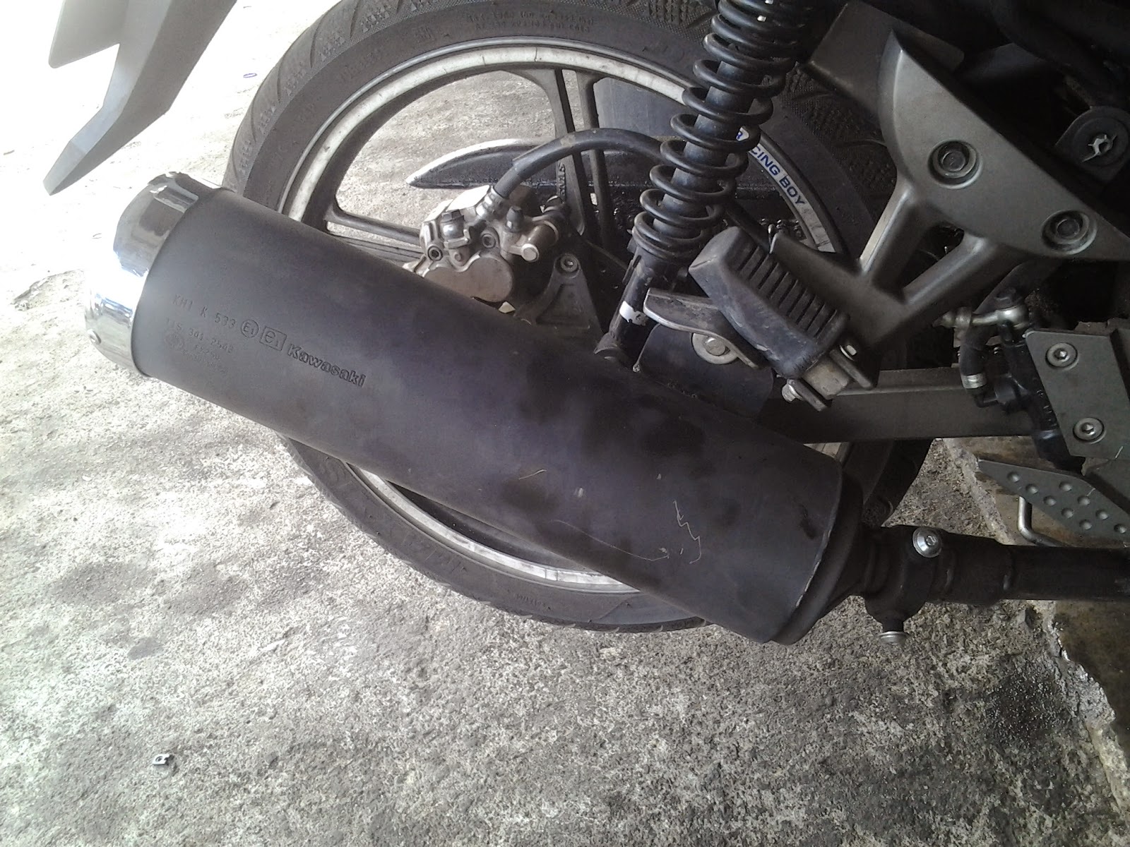 MODENAS GT128 DIPAKSA BERLARI LAJU