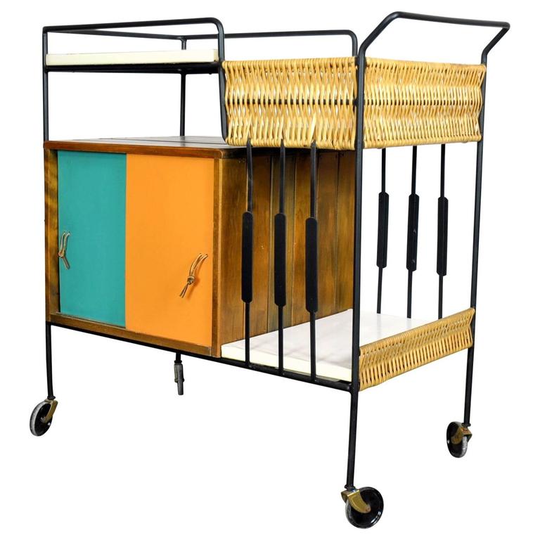 SELECT MODERN: Arthur Umanoff for Elton Company Wrought Iron, Wood and ...